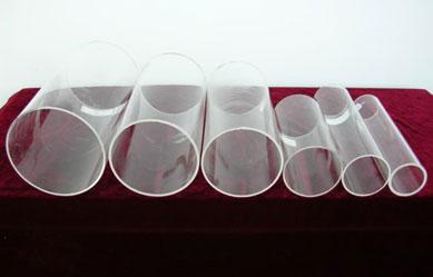 China Large diameter clear quartz glass pipe for sale