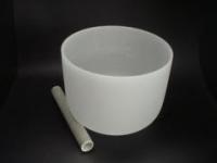China 99.99% Pure Quartz Crystal Singing Bowl 10 Inch Solar Plexus Chakra E Note Sound Healing for sale