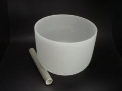 China 99.99% Pure Quartz Crystal Singing Bowl 10 Inch Solar Plexus Chakra E Note Sound Healing for sale
