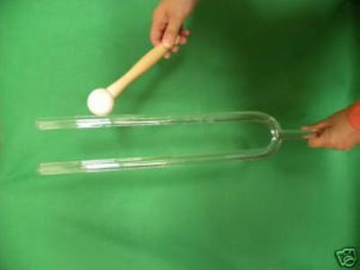 China High Purity Quartz Crystal Tuning Fork 26mm Diameter 500mm Length Full Diatonic Scale for sale