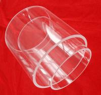 China Large OD Quartz Glass Tube 300-440mm 99.99% Purity for Semiconductor Custom Design for sale