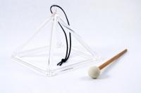 China 6 Inch Crystal Singing Gong Pure Quartz Long Resonating Tones Healing Sound Tool for sale