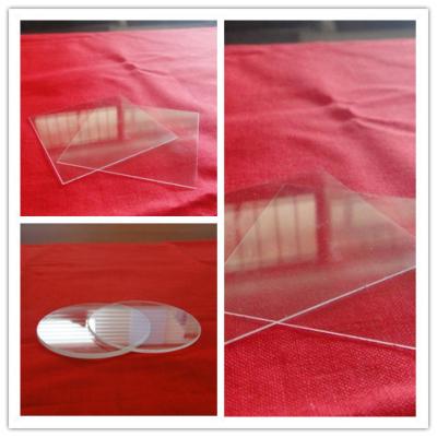 China High Purity Clear Quartz Plate Polished 99.99% SiO2 1mm-50mm Thickness for sale