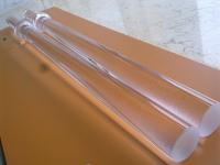 China High Purity 99.99% Clear Quartz Glass Rod 2-40mm OD Heat Resistant to 1100°C for sale