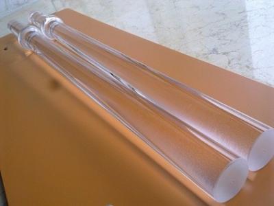 China High Purity 99.99% Clear Quartz Glass Rod 2-40mm OD Heat Resistant to 1100°C for sale