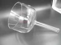 China Handle Clear Crystal Singing quartz bowl from 6-8'' long lasting sound for sale