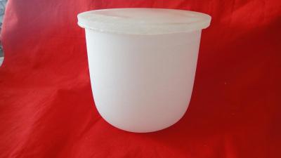 China Fused quartz crucibles with lid for sale
