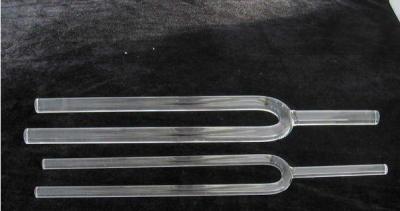 China Pure Crystal Tuning Fork for Sound Therapy 16mm 400mm High Purity Quartz for sale
