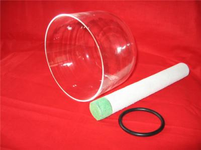 China Pure Quartz Crystal Singing Bowls 6-24 Inch with Carrying Case for Meditation Healing for sale