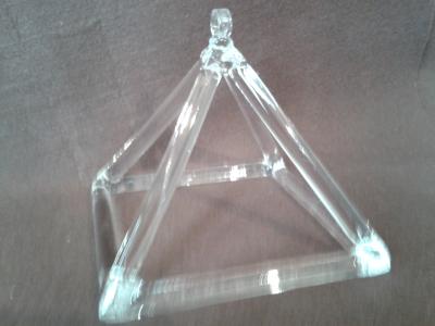 China Optically Clear Quartz Crystal Singing Merkaba 4 Inch Spiritual Healing Tool for sale