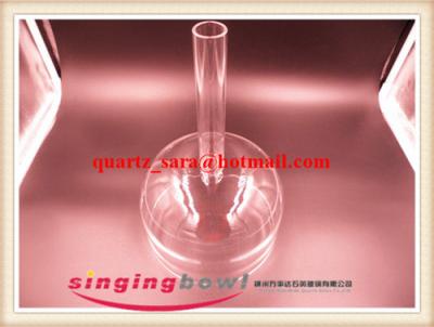 China Practitioner Crystal Singing Bowl with Handle 6 to 10 Inch 99.9% Pure Quartz for sale