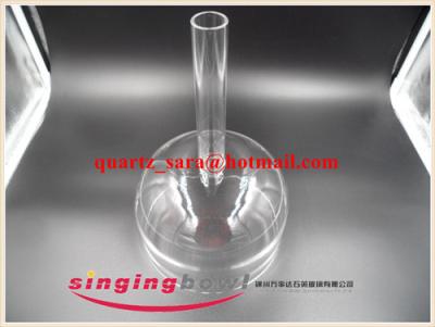 China 99.9% Pure Quartz Crystal Singing Bowl 6-24 Inch Frosted Healing Musical Instrument for sale