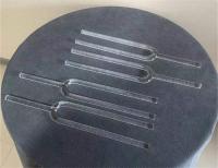 China Quartz crytal tuing fork one set with carrying case and rubber mallet for sale