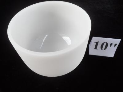 China High Purity Quartz Crystal Frosted Singing Bowls 6 to 24 Inch for Sound Healing for sale