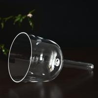 China Hollow Handle Clear Crystal Singing Bowl 6 to 10 Inch for Sound Healing Chakra Balancing for sale