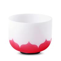 China Lotus Design Crystal Singing Bowls Set 8-14 Inch 7 Chakra Meditation Sound Therapy Healing for sale