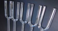 China Wholesale Clear Quartz Tuning Fork 432Hz 16mm 400mm Chakra Healing Crystal Diapason for sale