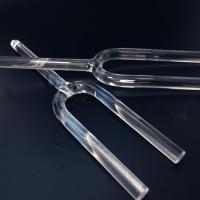 China Wholesale Clear Quartz Tuning Fork 432Hz 16mm 400mm Chakra Healing Crystal Diapason for sale