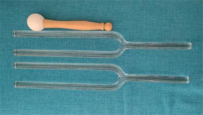 China Quartz Crystal Tuning Forks 16mm 20mm 25mm Musical Notes Set 7pcs for sale