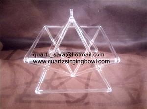 China Wholesale Quartz Crystal Merkabah 6-14 Inch Handcrafted Pure Sound Healing Tool for sale