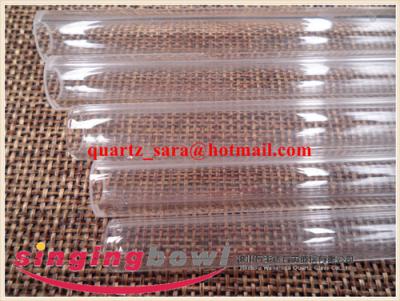 China One end closed clear quartz glass tubes fire burning for sale