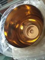 China Frosted Gold Quartz Crystal Singing Bowls 6 to 14 Inch Pure Quartz for Meditation Healing for sale
