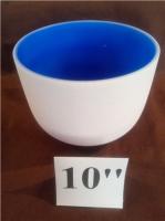 China 99.9% Pure Quartz Frosted Singing Bowls 6-24 Inch for Sound Healing Chakra Toning for sale