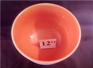 China Orange Quartz Singing Bowls for Sound Healing Note D for sale