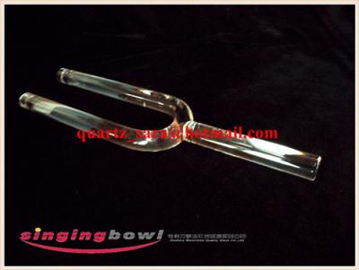 China Clear Crystal Tuning Forks with carrying case Small Size for sale