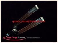 China 16mm clear quartz crystal  tuning fork for hand made fully for sale