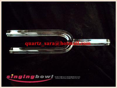 China High Purity Quartz Crystal Tuning Fork 16mm 400mm Full Diatonic Scale Custom Frequencies for sale
