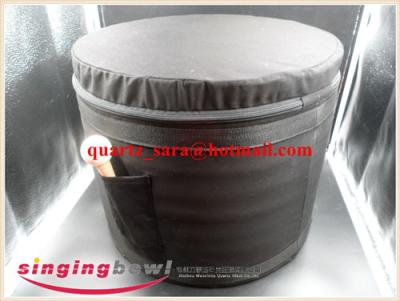 China Crystal singing bowl carrying case wholesale black color for sale