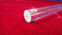 China Clear quartz glass rod with a hole for sale