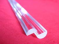 China Clear Quartz Glass Rod 4-50mm Diameter Custom Length Wanshida Industrial Grade for sale