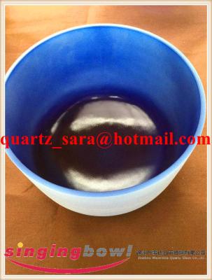 China 99.9% Pure Frosted Quartz Crystal Singing Bowls 6-24 Inch for Sound Therapy for sale