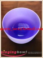 China 99.9% Pure Frosted Quartz Crystal Singing Bowls 6-24 Inch for Sound Therapy for sale