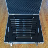 China 99.99% Pure Quartz Crystal Harp 53x56x12cm with Alumina Alloy Box and Mallet for sale