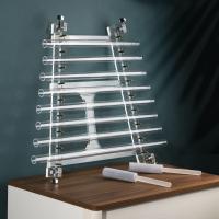 China 99.99% Pure Quartz Crystal Harp 53x56x12cm with Alumina Alloy Box and Mallet for sale