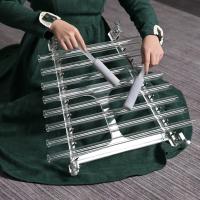 China 99.99% Pure Quartz Crystal Harp 53x56x12cm with Alumina Alloy Box and Mallet for sale