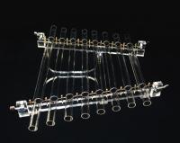 China 99.99% Pure Quartz Crystal Harp 53x56x12cm Healing Musical Instrument for sale