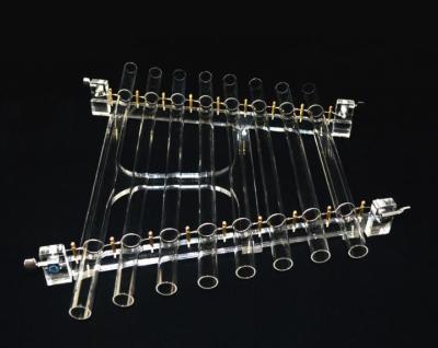 China 99.99% Pure Quartz Crystal Harp 53x56x12cm Healing Musical Instrument for sale