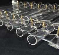 China 99.99% Pure Quartz Crystal Harp 53x56x12cm Healing Musical Instrument for sale