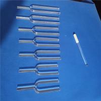 China Clear crystal tuning forks one set with 7 music notes and strong packing for sale