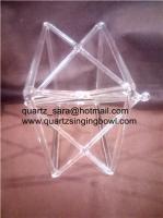 China Optically Clear Quartz Crystal Singing Merkaba 8-14 inch for Healing and Meditation for sale
