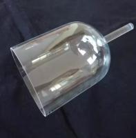 China Pellucid Crystal Singing Bowls 6-8 Inch for Sound Healing with Hollow Handle for sale
