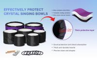 China Frosted Quartz Crystal Singing Bowl Set 8-14 Inch for Sound Healing Yoga for sale