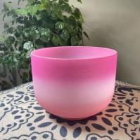 China Premium Rainbow Chakra Quartz Crystal Singing Bowl Set 8-14 Inch for Sound Healing for sale