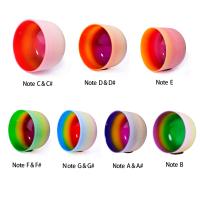 China 99.9% Pure Quartz Rainbow Singing Bowl Set 8 to 14 Inch with Mallets and Case for sale