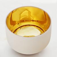 China Gold coated crystal singing bowl for sale
