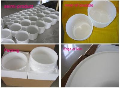 China Direct Manufacturer White Chakra Tuned Quartz Singing Bowl 8-14 Inch with Rubber Mallet and Chakra Note FSB951 for sale